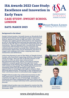 Dwight School London Case Study Excellence and innovation in Early ...